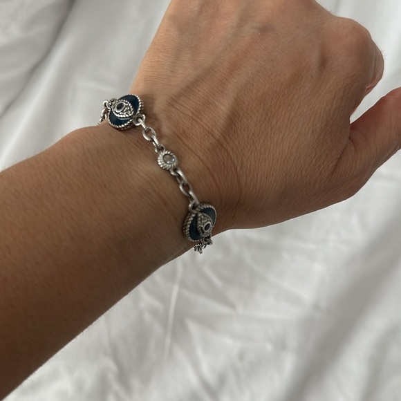 Judith Ripka | Jewelry | Judith Ripka Evil Eye Bracelet Euc | Poshmark